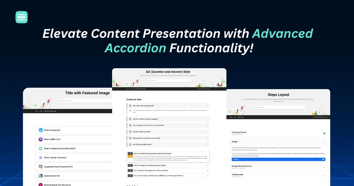 Checklist Layout - Advanced Accordion Checklist Layout - Advanced Accordion