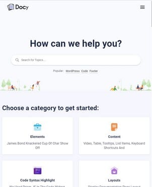 Docy - Knowledge Base, Documentation WordPress Theme